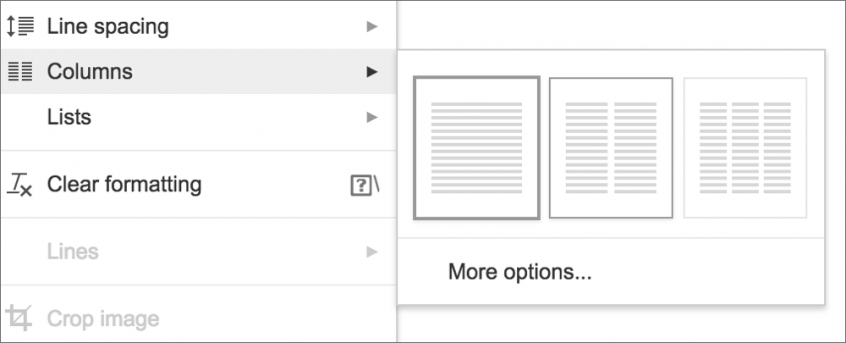 At last - easy Columns in Google Docs | innovative schools